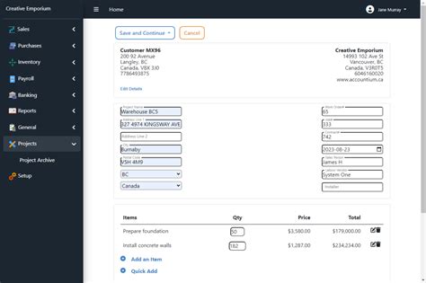 Progress Billing Software Accountium