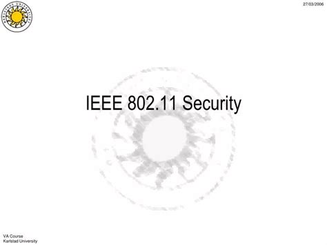 Ppt Ieee 802 11 Security Powerpoint Presentation Free Download Id 3144048