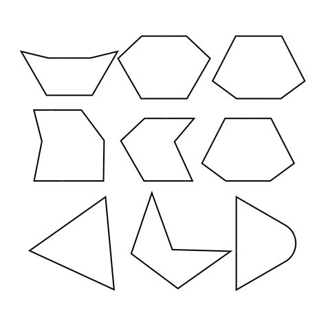 Premium Vector Outlined Geometric Fluid Black And White Shapes Vector Illustration