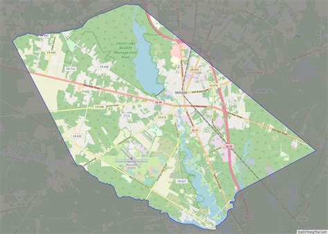 Map Of Millville City New Jersey Thong Thai Real