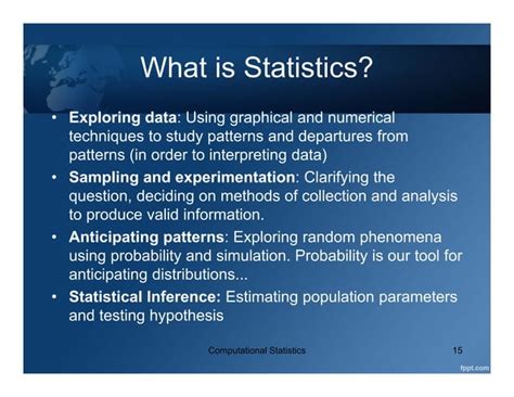 Introduction To Computational Statistics Ppt