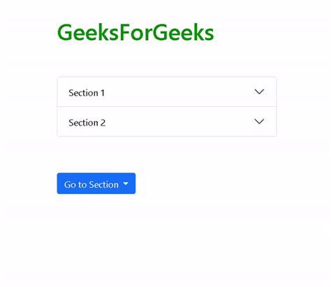 How To Open Bootstrap Accordion Using Anchor Element Geeksforgeeks