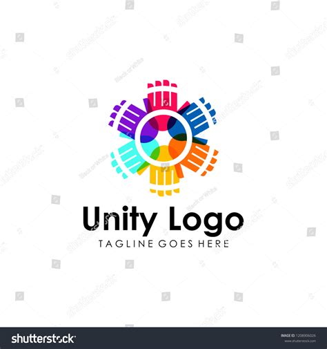 Unity Logo Design Unity Logo Vector Stock Vector Royalty Free 1208906026 Shutterstock