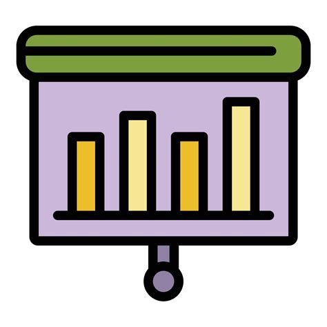 Graph Chart Banner Icon Color Outline Vector 15246938 Vector Art At Vecteezy