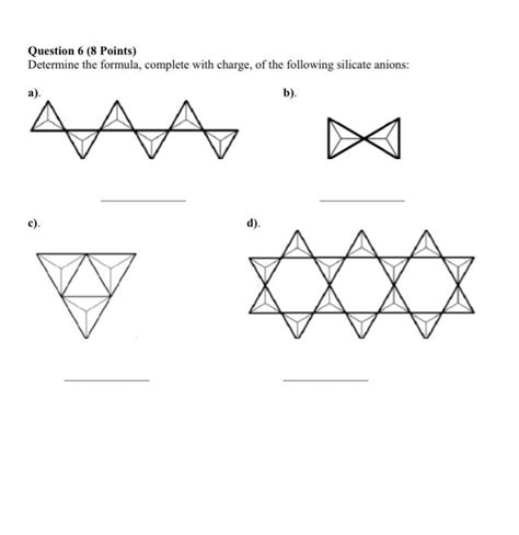 Solved Question 6 8 Points Determine The Formula Complete