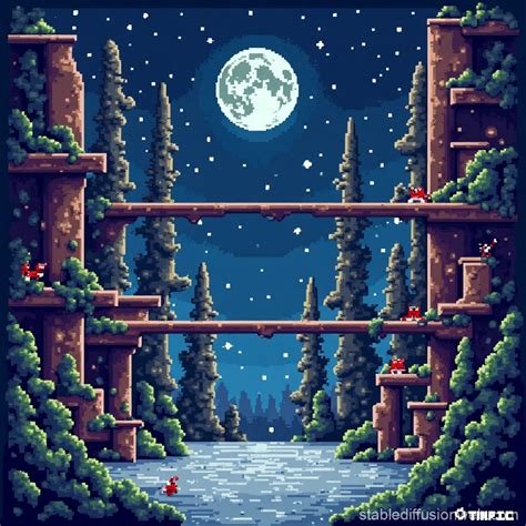 8 Bit Game Scenario Stable Diffusion Online