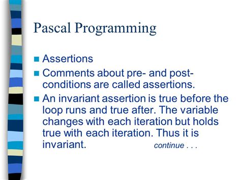 Pascal Programming Pascal Loops And Debugging Pascal Programming