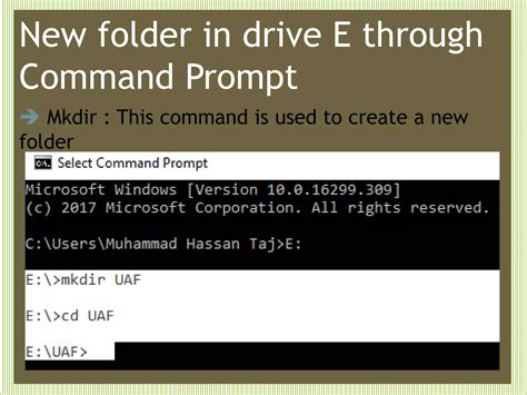 Command Prompt Presentation Pptx Operating Systems Computer Software And Applications