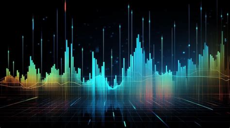 Premium AI Image A Colorful Graph With Lines And Dots