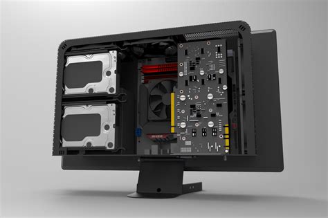 The C Computer Case Aims To Fit A Full PC Behind Your Monitor PC Gamer