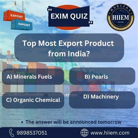 Hiiem Export Import Institute On Linkedin Importexport Quiz Quiztime