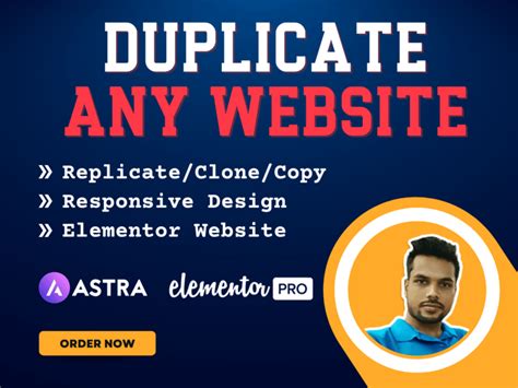 duplicate clone copy any website using wordpress and elementor pro