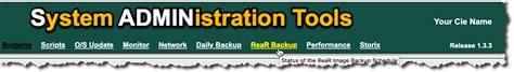 Sadm Rear Backup Sh SADMIN Linux System Administration Tools