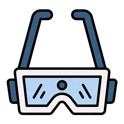 Premium Vector Camera Glasses Flat Illustration