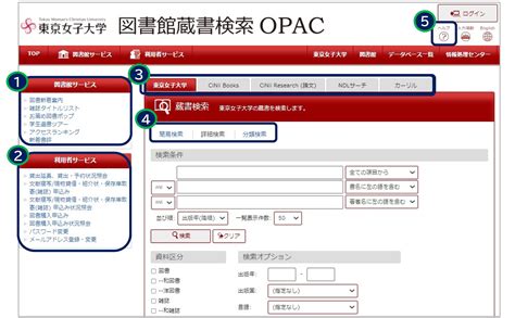 OPACについて 東京女子大学図書館