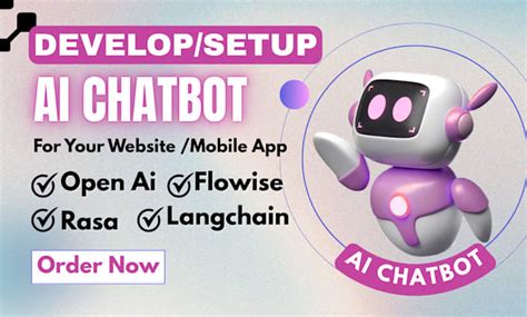 Develop Ai Chatbot Using Openai Langchain Flowise Rasa Or Mobile App By