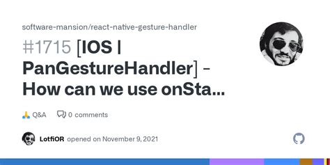 Ios Pangesturehandler How Can We Use Onstart As An Ontouch Effet