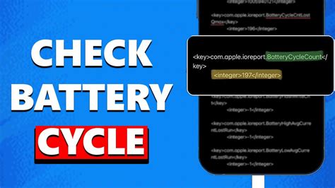 How To Check IPhone Battery Cycle Count YouTube