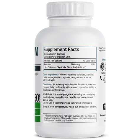 Selenium 200 Mcg Vitamins And Supplements Bronson Vitamins Bronson Vitamins Quality