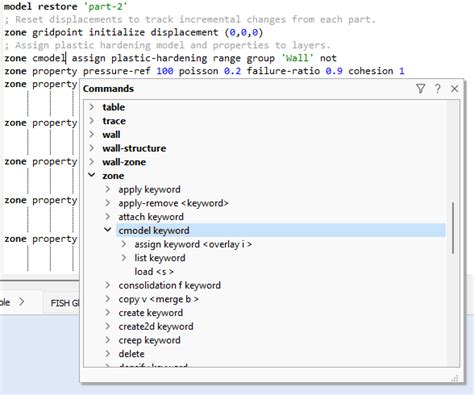 Inline Help — Itasca Software 90 Documentation