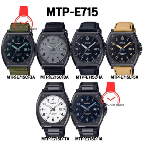 Casio นาฬิกาข้อมือผู้ชาย ของแท้ 100 Mtp E715c 3a Mtp E715c 8a Mtp E715d 1a Mtp E715d 7a Mtp