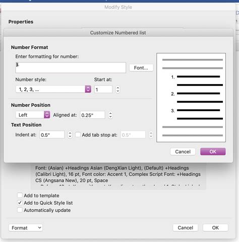 Numbering Of Styles Before And After Linked To Multilevel List