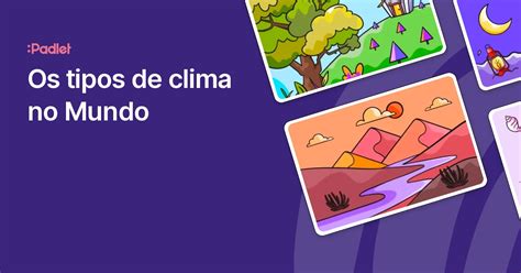 Os Tipos De Clima No Mundo