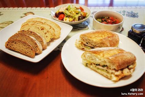 아침식사대용으로 좋은 호밀빵 이용규베커라이 음식 일러스트 쉬운 요리 요리