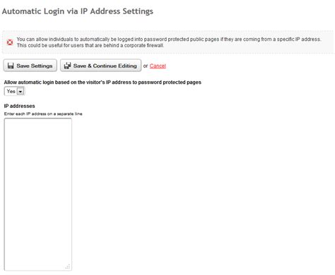 Automatic Anonymous Login Via Ip Address Branch Cms Documentation