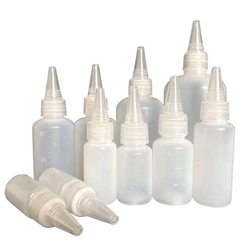 30pcs 1020305060100ml 빈 Pe 플라스틱 접착제 병 나사 뚜껑 짜기 액체 잉크 오일 Dropper 병