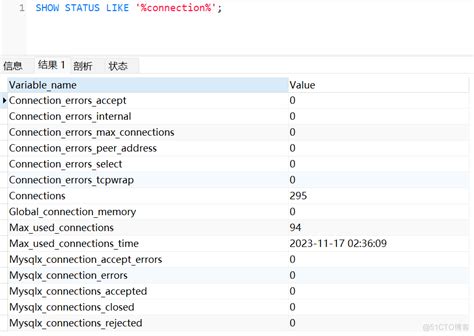 mysql 命令show status like connection 参数说明 鱼有梦想吗的技术博客 51cto博客