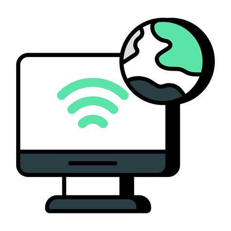 An Editable Design Icon Of Global Wifi Vector Art At Vecteezy