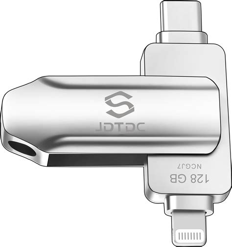 JSL JDTDC MFi Certified 128GB Photo Stick For IPhone Flash Drive IPad Lightning To USB C Memory