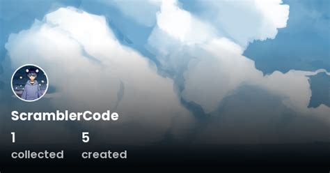 Scramblercode Profile Opensea
