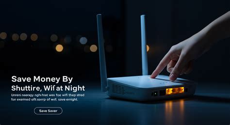 Save Money Shutting WiFi Router Off At Night