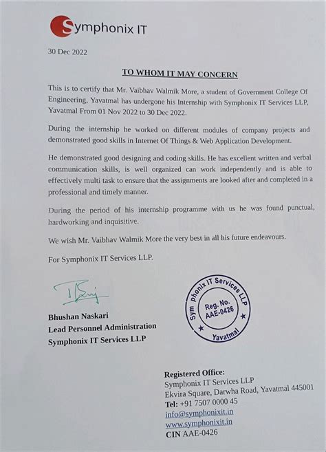 Vaibhav More On Linkedin Symphonixit