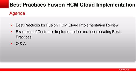 20 Best Practices For Fusion Hcm Cloud Implementation Pdf