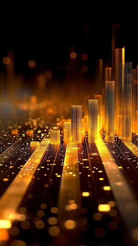 Economic Representation Digital Illustration Of Financial Stock Market