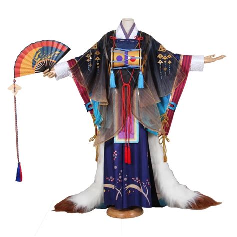 Mae Tamamo Onmyoji Game Cosplay Mae Tamamo Cosplay Costume Dress Kimono
