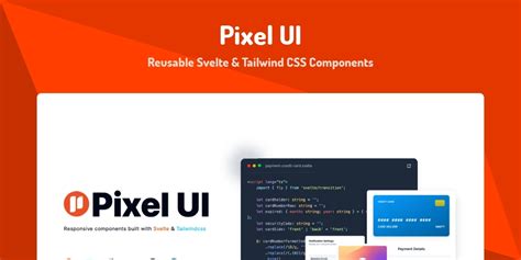 Pixel Ui Reusable Svelte And Tailwind Css Components Made With Svelte