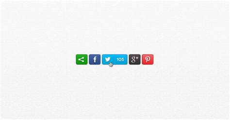 소셜 미디어 공유 버튼 Psd Uidownload