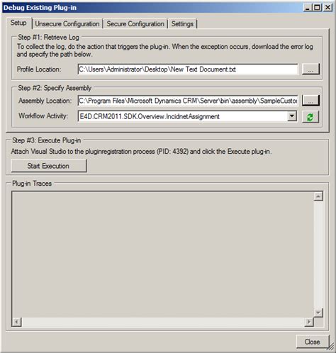 Debugging Workflow Custom Activities With Plugin Registration Tool