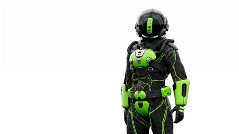 Cyber Astronaut C Rigged For Unreal Engine Unity Mixamo Cgtrader