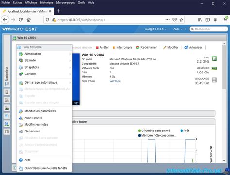 Manage Your Virtual Machines From The Web Client Vmware Host Client On Vmware Esxi 6 7