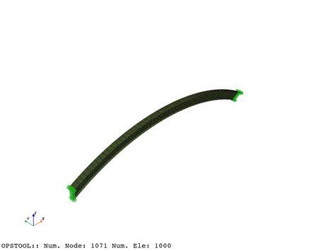 Linear Shell Arch Model Opstool 1018 Documentation