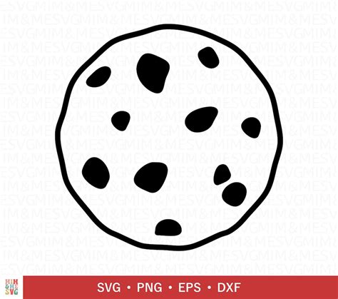 Cookie Svg Chocolate Chip Cookie Svg Biscuit Svg Baking Etsy
