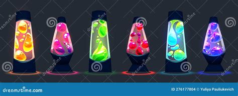 Retro Lava Lamp With Heart Shaped Lava Blob Stock Image Cartoondealer