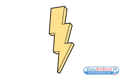 How To Draw A Lightning Bolt Step By Step EasyArtStart