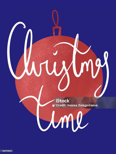 컬러 일러스트레이션 새해 크리스마스 장식 장난감 공 비문 엽서 스티커 디자인 요소 0명에 대한 스톡 벡터 아트 및 기타 이미지 0명 12월 겨울 Istock