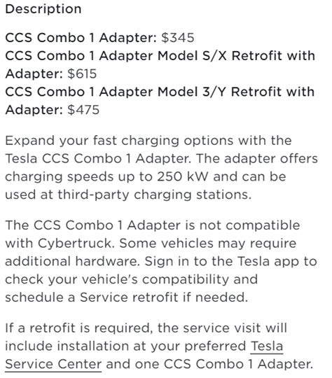 Official Tesla Ccs1 Adaptor Now Available In Canada Page 6 Tesla Motors Club